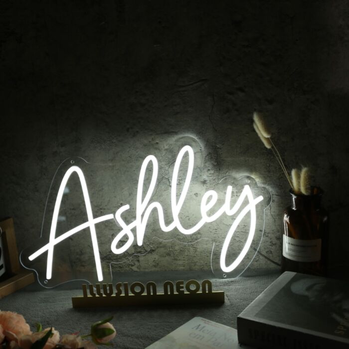 Ashley White Name Neon Sign