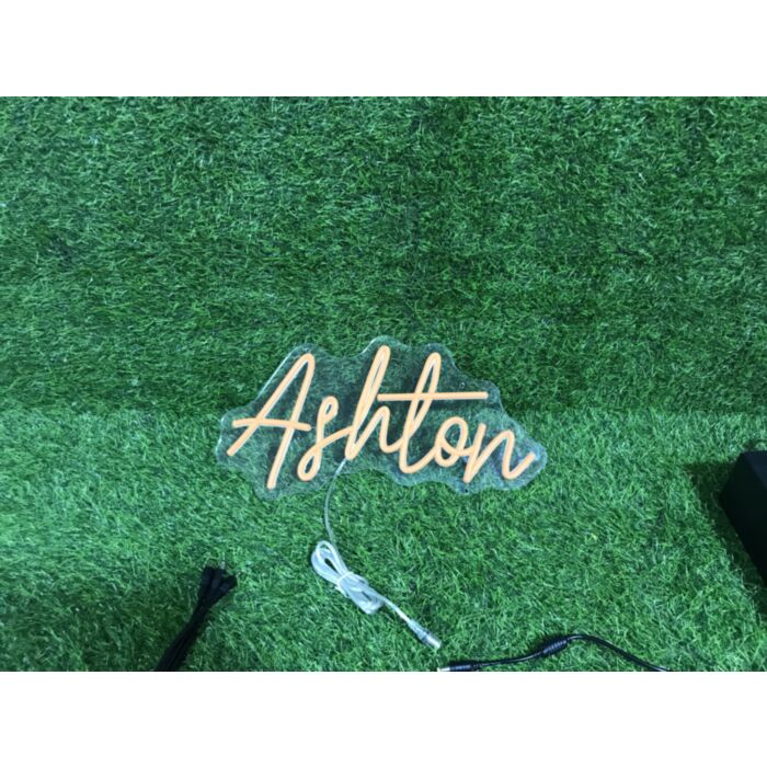 Ashton Orange LED Neon Sign