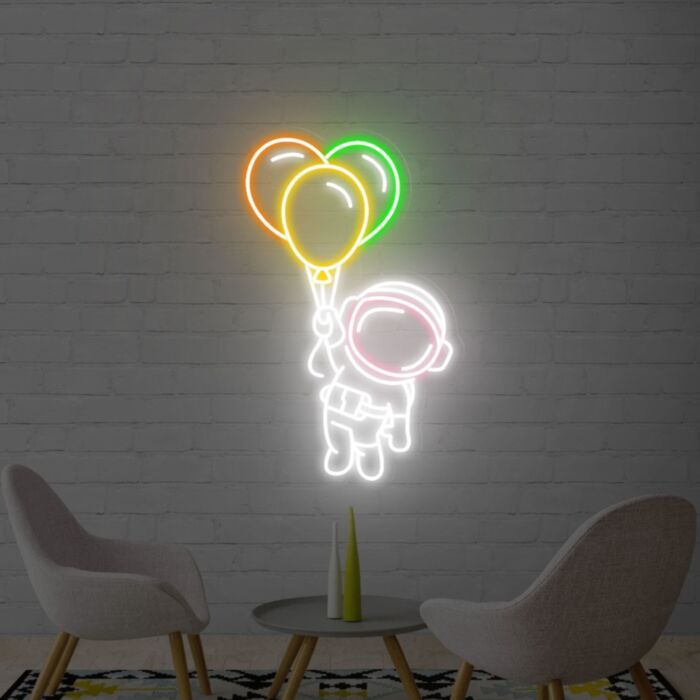 Astronaut Neon Signs Spaceman Led Signs Wall Decoration Neon Lights