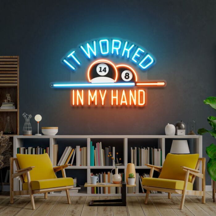 Billiards Wall Decor Business Logo Sign For Wall Led Uv Neon Sign