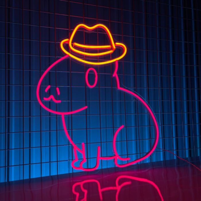 Cowboy Capybara Led Neon Sign Cowboy Capybara Led Sign Capybara Cowboy ...