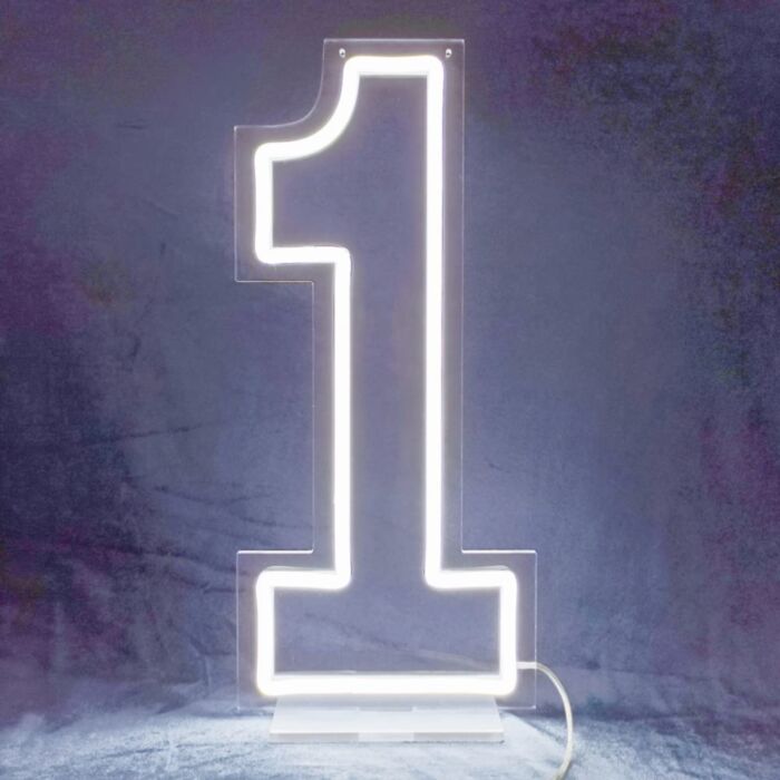 Customized LED Neon Light Number 1 Birthday LED Neon Sign