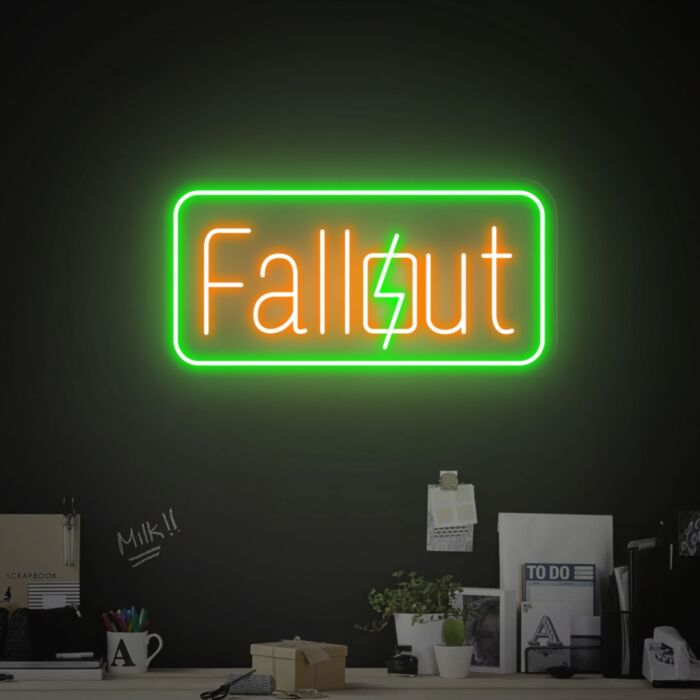 Fallout Neon Sign Size And Color Neon Lights Decor Game Room Wall Decor ...