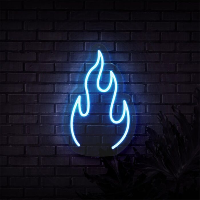 Fire LED Neon Sign Sketch and Etch Us