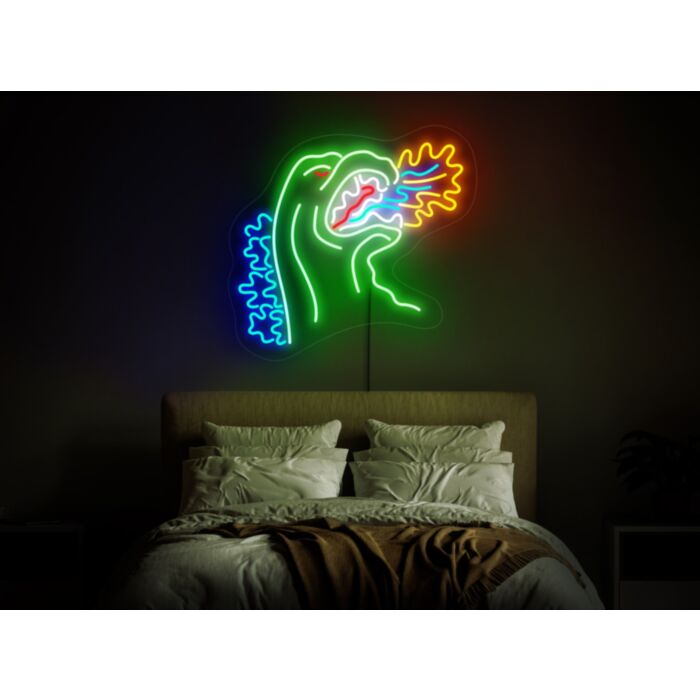 Godzilla neon sign Godzilla led wall art Trendy neon sign Movie neon sign