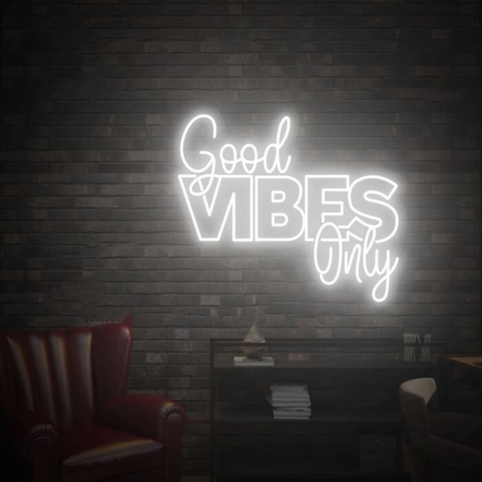Good Vibes Only Led Neon Sign Wall Art Custom Sign Bar