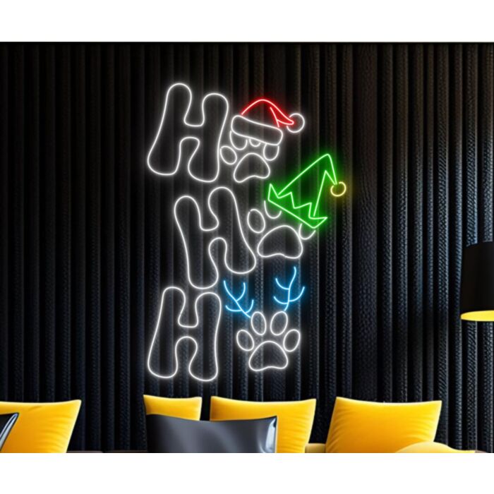 Hohoho Christmas Led Sign Merry Christmas Neon Light