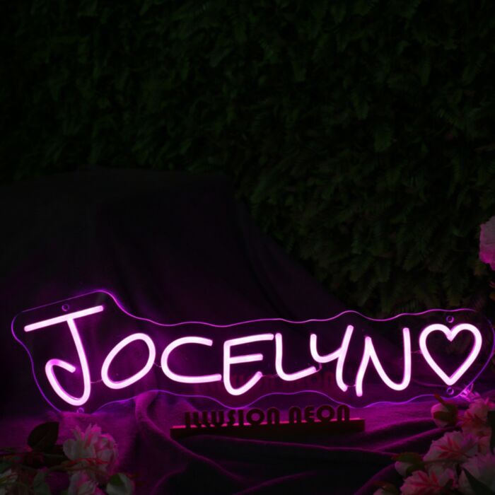 Jocelyn Pink Neon Sign