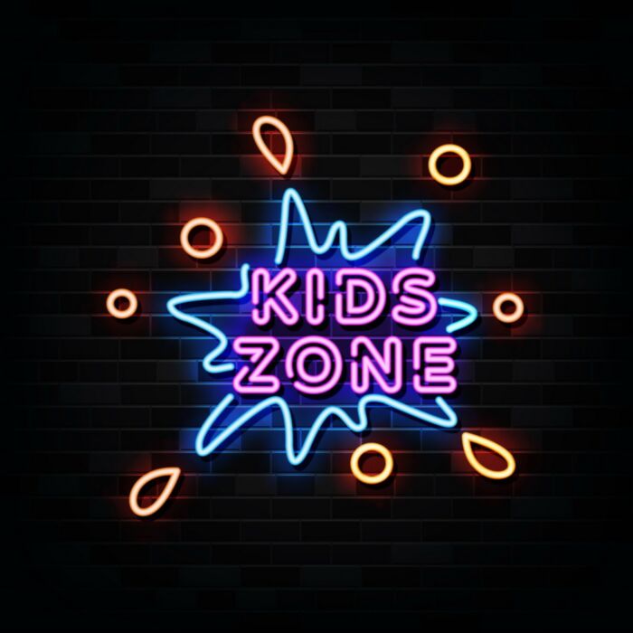 Kids Zone Neon Sign