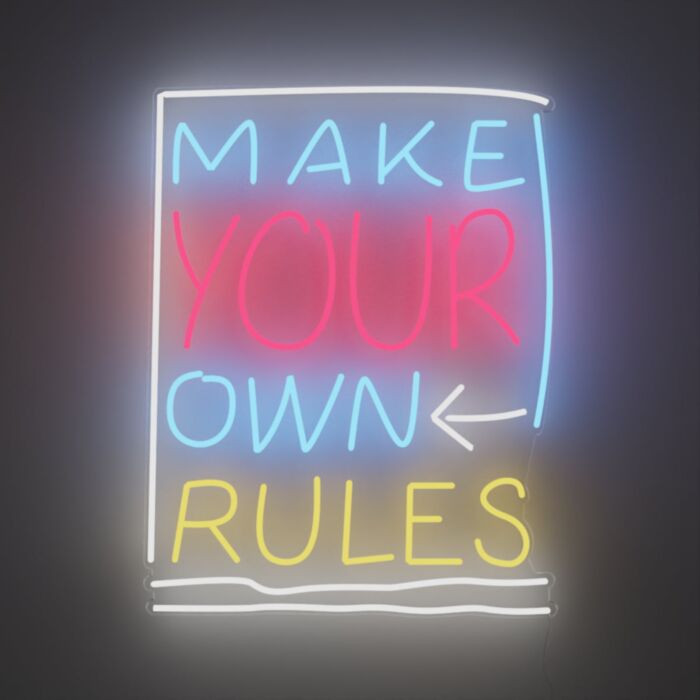 Make Your Own Rules Neon Sign MNE11297
