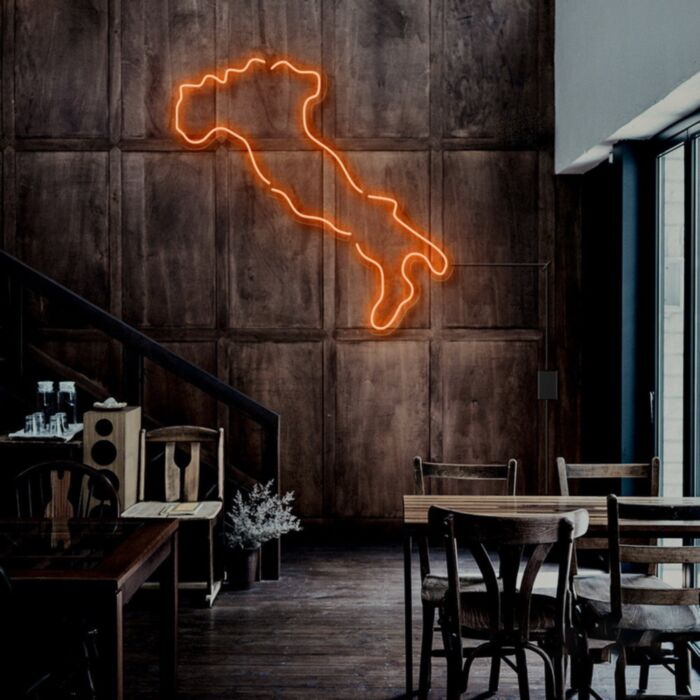Map Of Italy Neon Sign