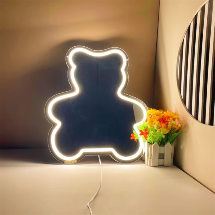 Mirror Panda LED Neon Lamp LED Neon Mirror Light Sign