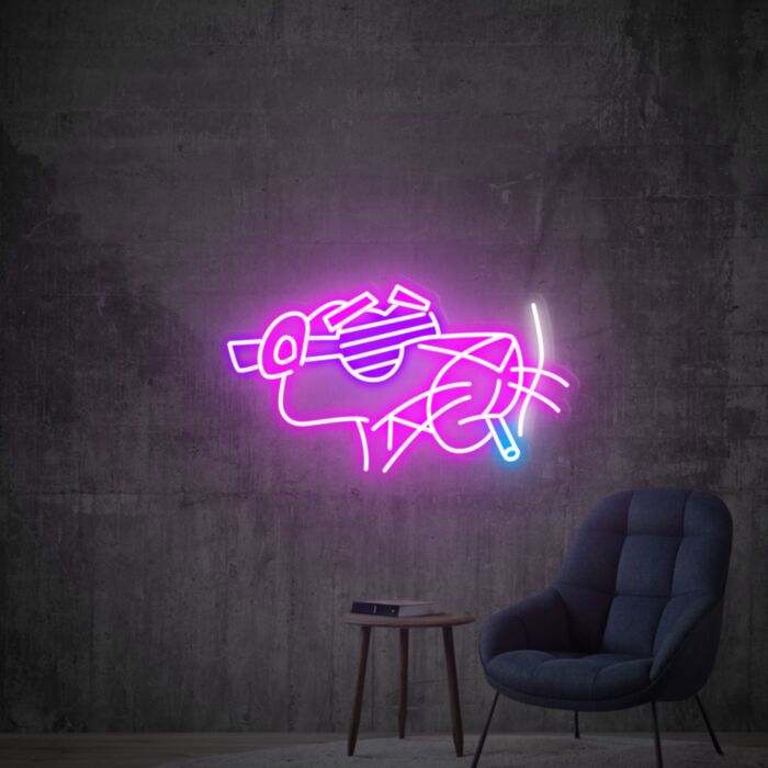 Pink Panther Led Neon Sign Gaming Room Decor