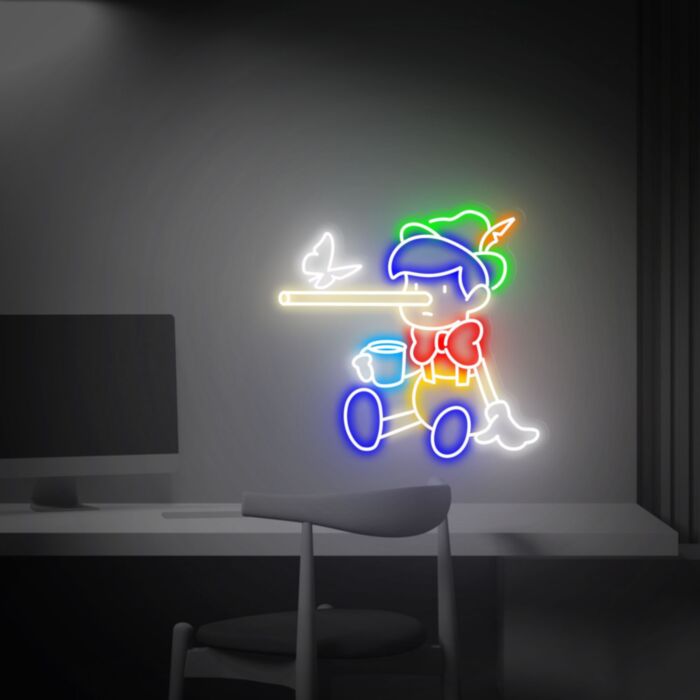 Pinocchio Led Neon Sign The Adventures Of Pinocchio Neon Light Decor