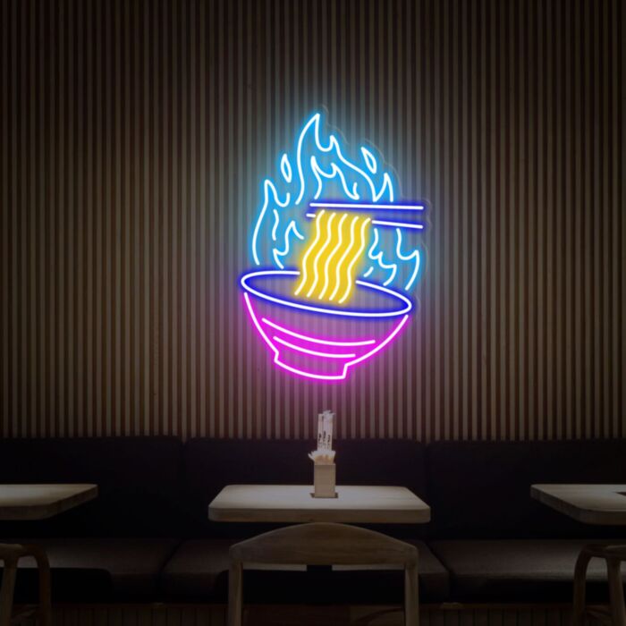 Ramen Led Neon Sign Japanese Noodles Decor Neon Custom Noodle Led Neon Sign