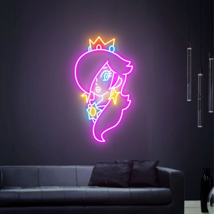 Rosalina Neon Sign Super Mario Neon Lights Decor Game Room Wall Decor Home