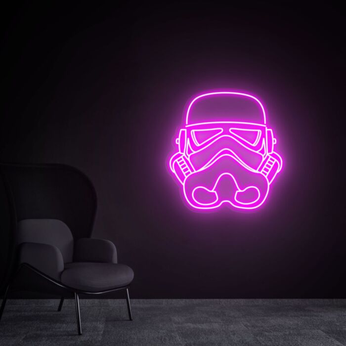 Storm Trooper Led Neon Sign Star Wars Wall Decor Neon Wall Decor Handmade Led Neon Sign