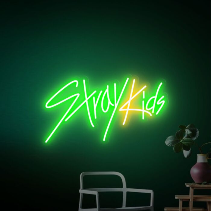 Stray Kids Neon Sign K Pop Neon Sign Neon Lights Decor Game Room Wall ...