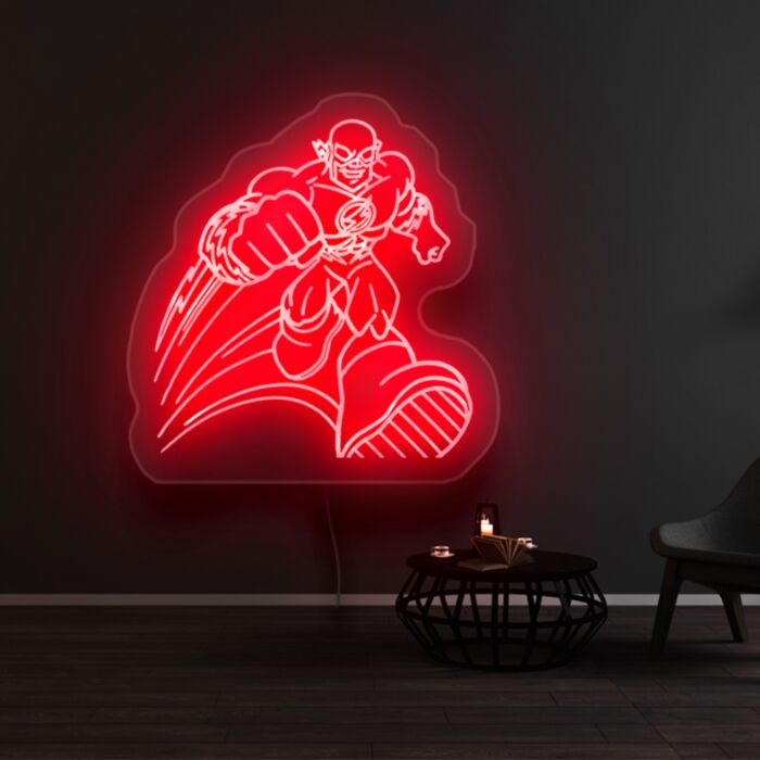 The Flash Running Neon Sign
