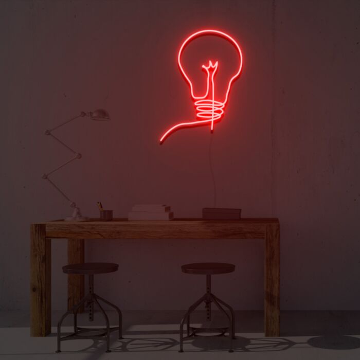 The Lamp Bulb Neon Sign Custom Neon Sign Lights Night Lamp Led Neon ...