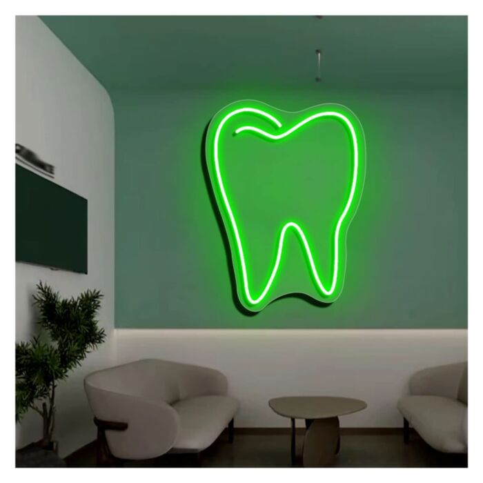 Wall Decor Home Decor Teeth LED Neon Sign