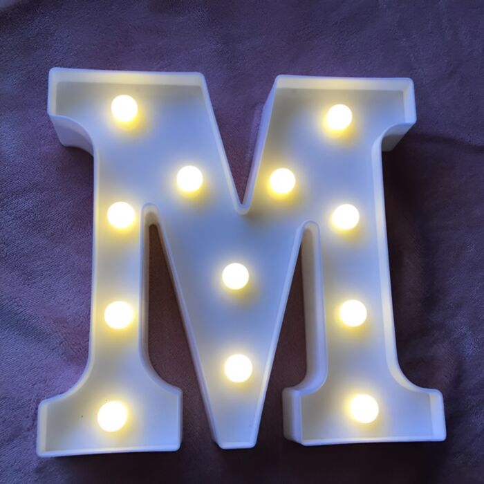 Steel Marquee Letter M Alphabet High-End Custom Zinc Metal Marquee ...