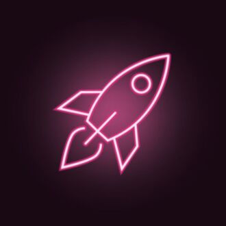 Get a fun neon rocket sign for your kid's room! Differently designed ...