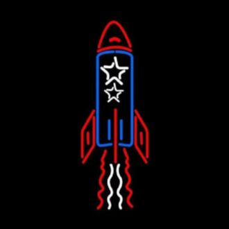Get a fun neon rocket sign for your kid's room! Differently designed ...