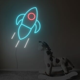 Get a fun neon rocket sign for your kid's room! Differently designed ...