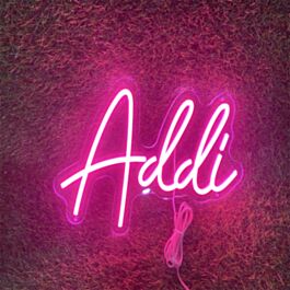 Addi Pink LED Neon Sign