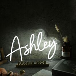 Ashley White Name Neon Sign