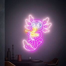 Axolotl Neon Light Axolotl Ramen Neon Sign Cute Axolotl Gifts