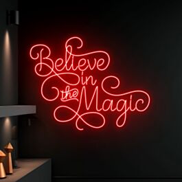 Believe In The Magic Led Neon Sign Believe Neon Led Sign