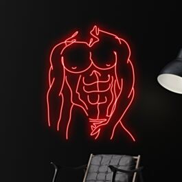 Bikini Naked Male Led Neon Sign Gay Body Club Neon Led Sign Red