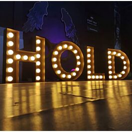 Steel Marquee Letter Black Hold High-End Custom Zinc Metal Marquee ...