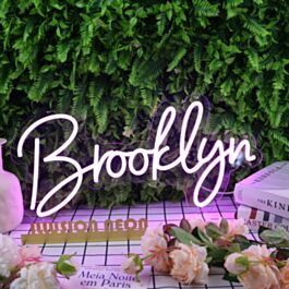 Brooklyn Purple Neon Sign