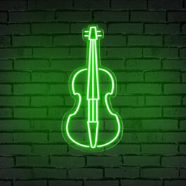 Cello Music Neon Sign