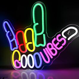 Colorful And Cool Gestures Neon Sign