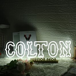 Colton White Neon Sign
