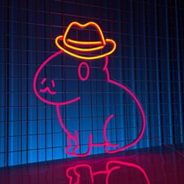 Cowboy Capybara Led Neon Sign Cowboy Capybara Led Sign Capybara Cowboy ...