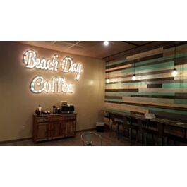 Steel Marquee Letter Coffee Decor High-End Custom Zinc Metal Marquee ...