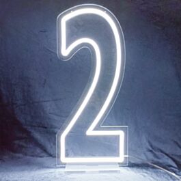 Customized LED Neon Light Number 2 Birthday LED Neon Sign