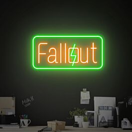 Fallout Neon Sign Size And Color Neon Lights Decor Game Room Wall Decor ...