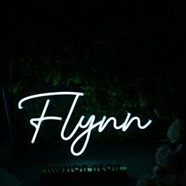 Flynn White Neon Sign