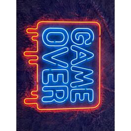 Game Over Led Neon Sign Arcade Bar Hanging Led Neon Sign Light Man Cave ...