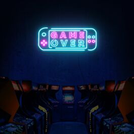 Game Over Neon Sign Lights Night Lamp Led Neon Sign Light For Home ...