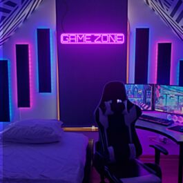 Game zone neon sign Gaming light up sign Gaming neon light