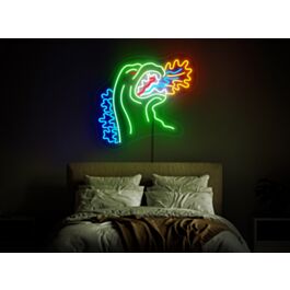 Godzilla neon sign Godzilla led wall art Trendy neon sign Movie neon sign
