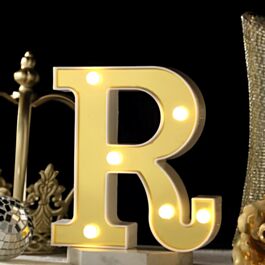 Steel Marquee Letter Gold Letters R High-End Custom Zinc Metal Marquee ...