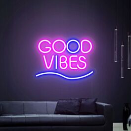 Good Vibes Led Neon Sign For Party Wall Art